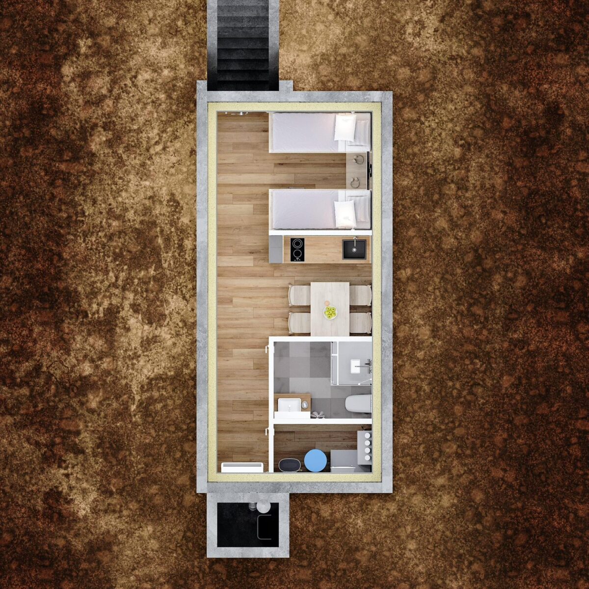 Bunker home - Nikrobhome | Revolutionary modular living